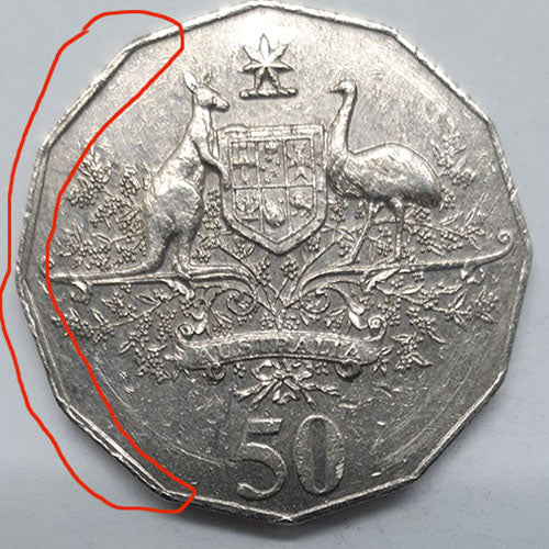 2001 50c Australian coin Cent of Federation Double Strike Rim Error ...
